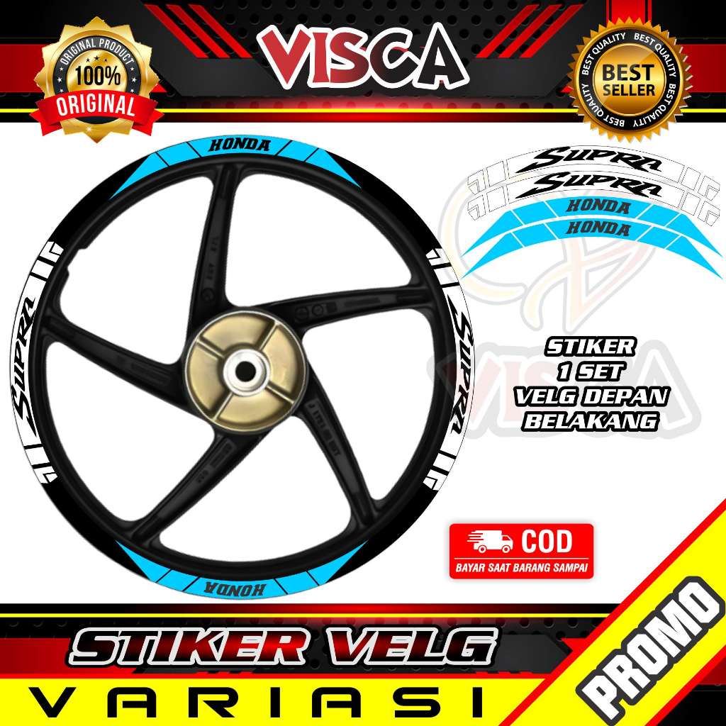 Jual Stiker Velg List Velg Motor Stiker Velg Supra 000 | Shopee Indonesia