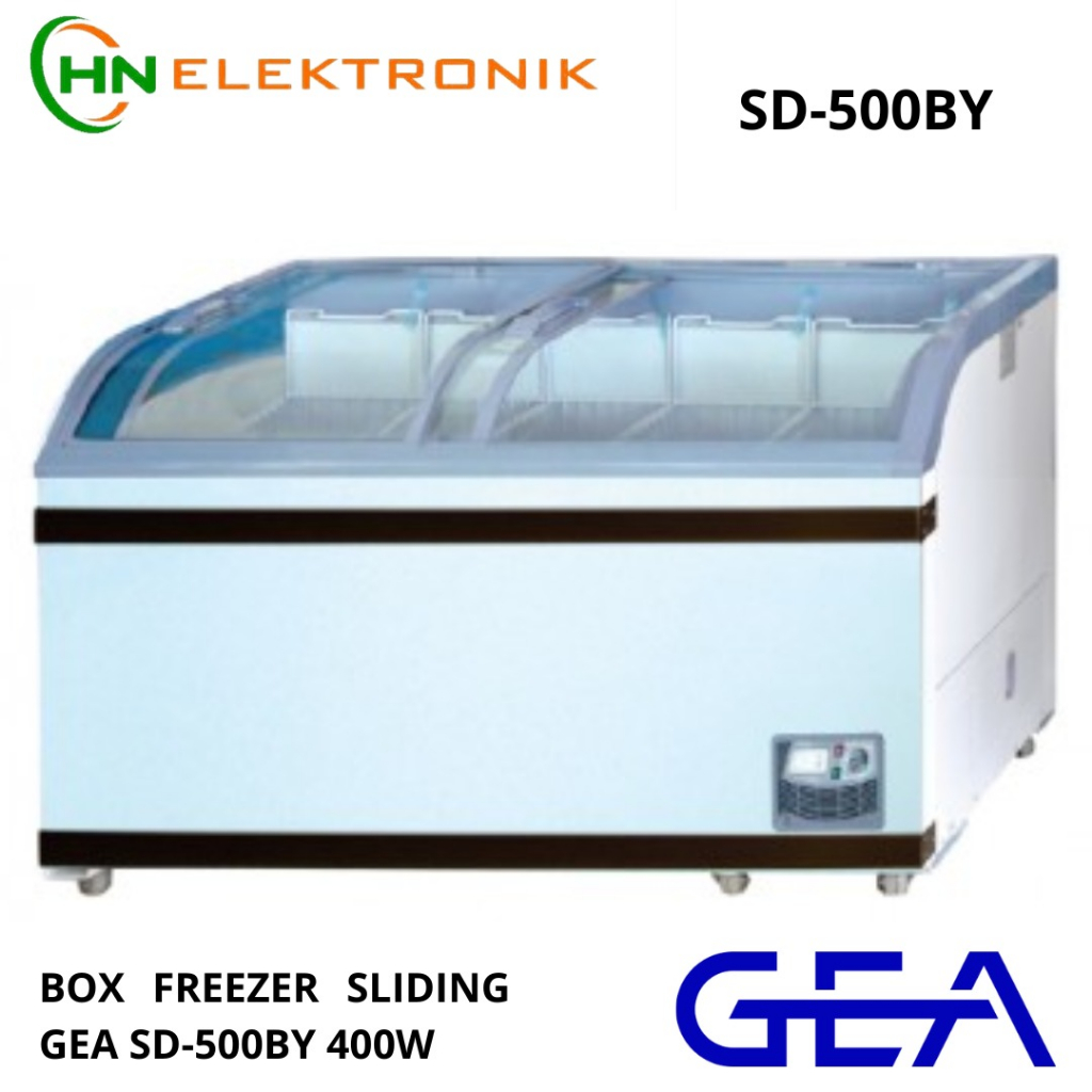 Jual CHEST FREZER BOX FREZER SLIDING GEA SD 500BY 400W | Shopee Indonesia
