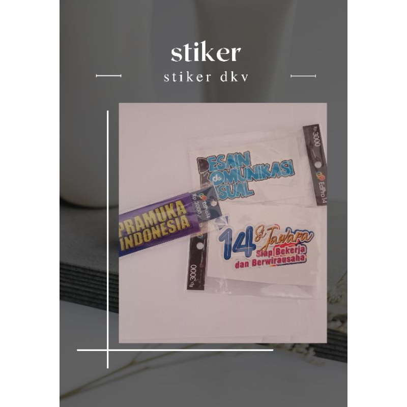 Jual Berbagai sticker DKV | Shopee Indonesia