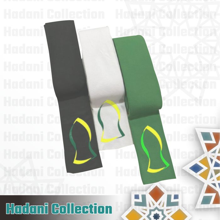 Jual Imamah Putih LOGO Putih Polos 1,5 Meter / Sorban Imamah Rida 1,5 ...