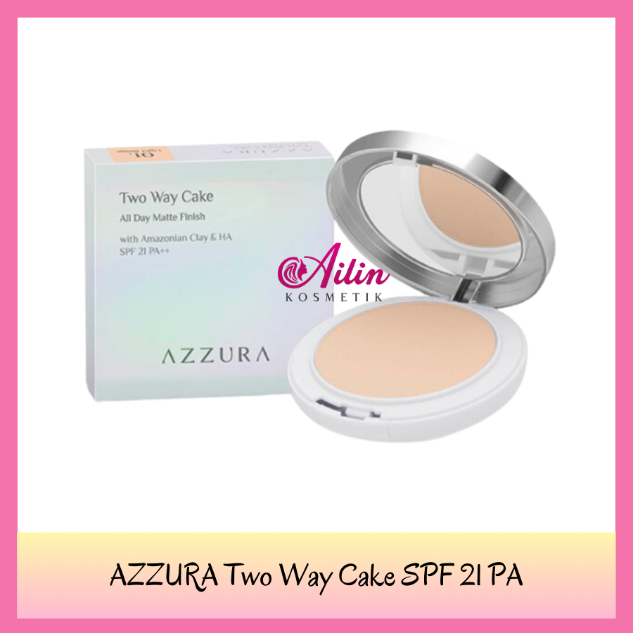 Jual AiLiN AZZURA TWO WAY CAKE ALL DAY MATTE FINISH exclusive live ...