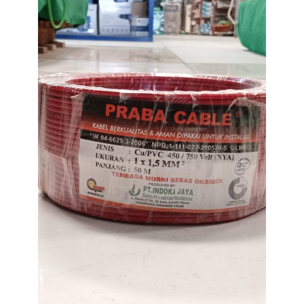 Jual Kabel Listrik NYA 1 x 1,5/1 x 2,5 PRABA | Shopee Indonesia