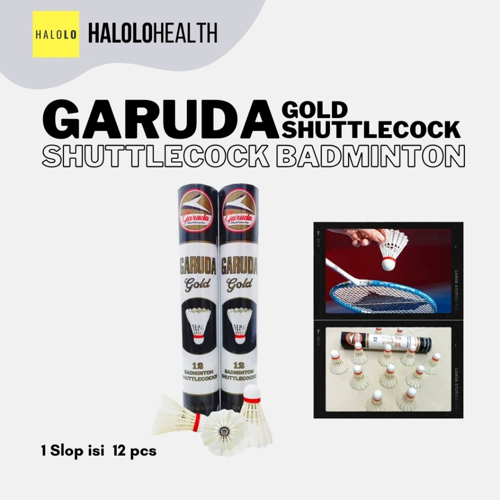 Jual Shuttlecock Garuda Gold Putih Kok Badminton Bulu Tangkis | Shopee ...