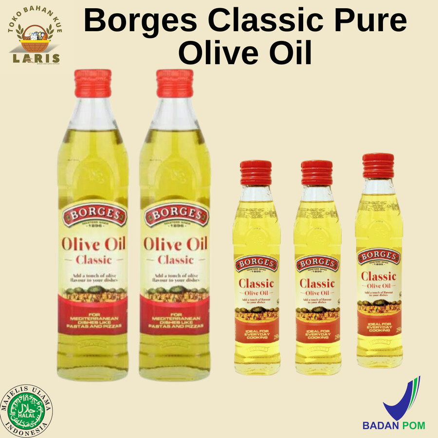 Jual Borges Classic Pure Olive Oil (Tersedia 2 Ukuran Kemasan) | Shopee ...