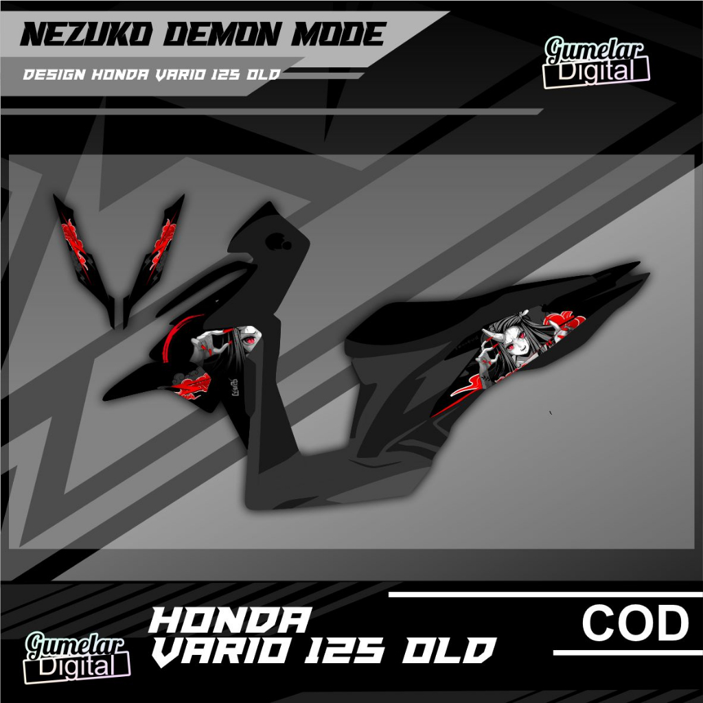 Jual STRIPING SIMPEL HONDA VARIO 125 OLD NEZUKO DEMON MODE SUDAH DI ...