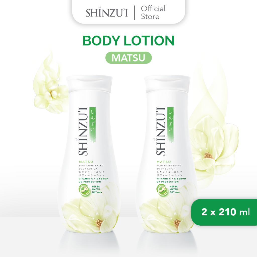 Jual Shinzui Skin Lightening Body Lotion Matsu 210ml isi 2pcs | Shopee ...
