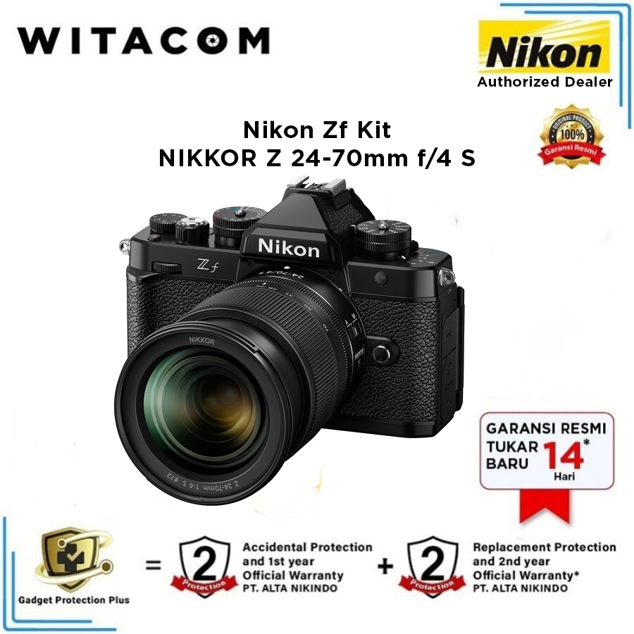 Jual Nikon Zf Kit NIKKOR Z 24-70mm f/4 S Mirrorless Camera - Garansi Resmi | Shopee Indonesia