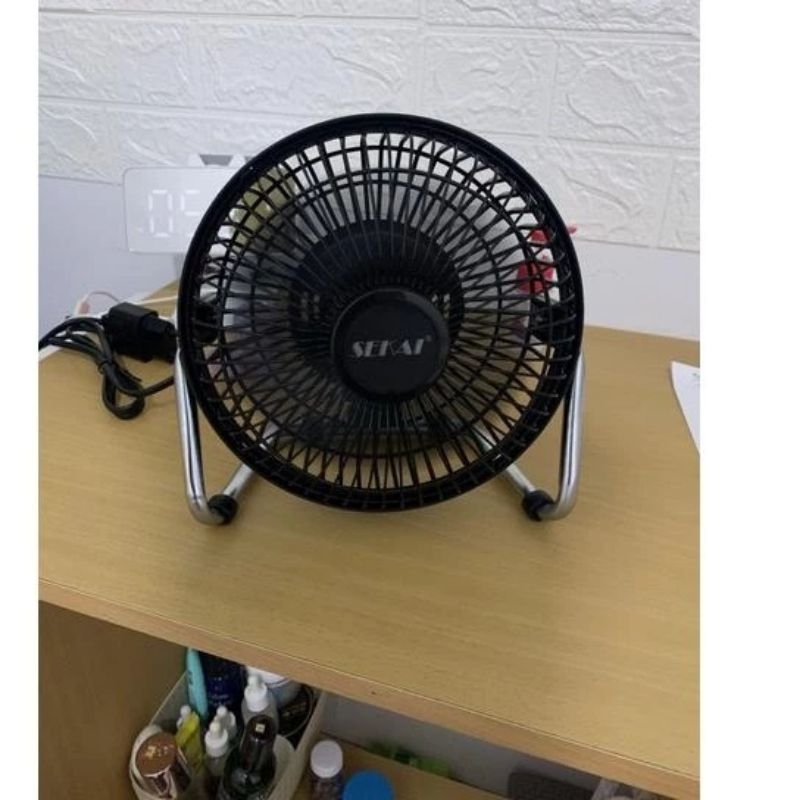 Jual kipas angin Mini Ukuran 6 inci Besi Warna Hitam Garansi motor 3 ...