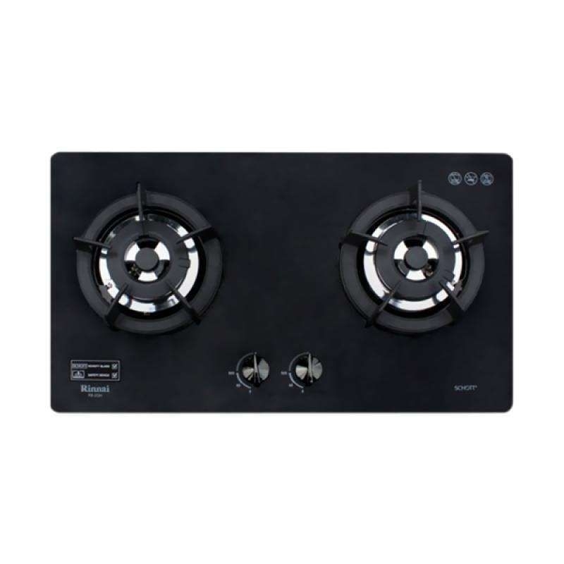 Jual RINNAI RB-2GH-C(BK) (MB) Kompor Gas Tanam 2 Tungku (Built In Hob) Grande Series - Shining ...