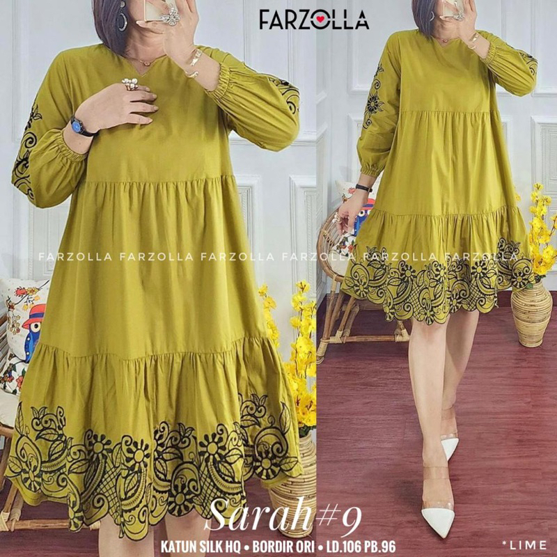 Jual Sarah dress katun silk premium cocok untuk acara formal nonformal ...