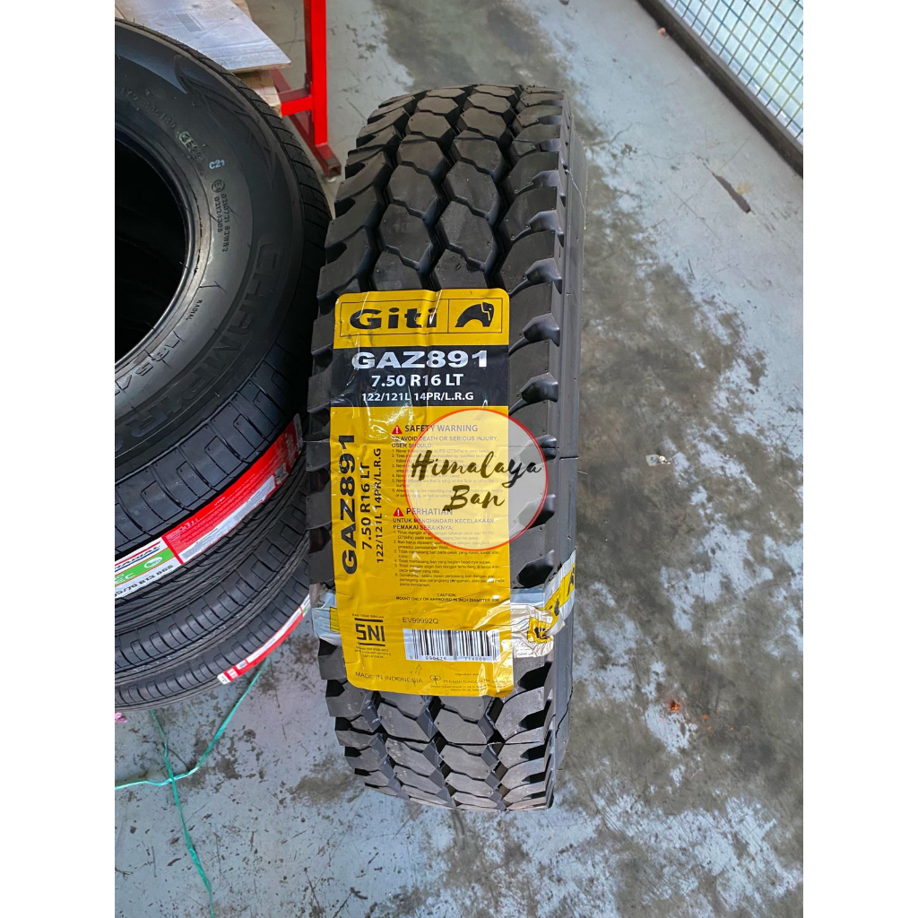 Jual Ban Truck GITI GAZ891 750 R16 16 14PR KAWAT GAZ 891 1 SET Truk Double | Shopee Indonesia