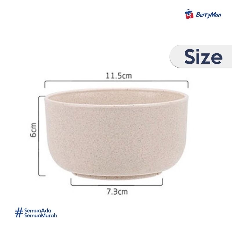 Jual Mangkuk Jerami Gandum Wheat Straw 11x6cm | Shopee Indonesia
