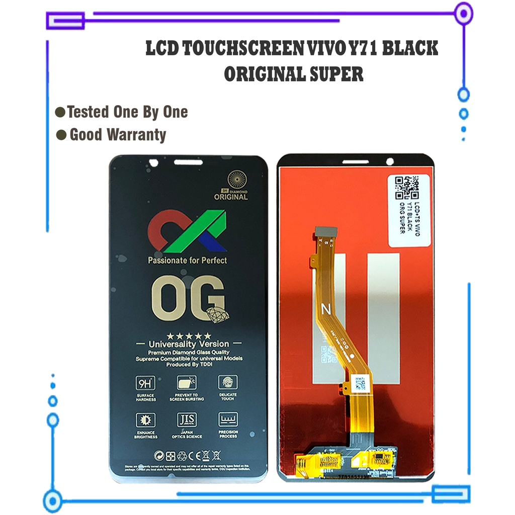 Jual LCD TOUCHSCREEN VIVO Y71 - BLACK OG SUPER - LCDTS VIVO | Shopee ...