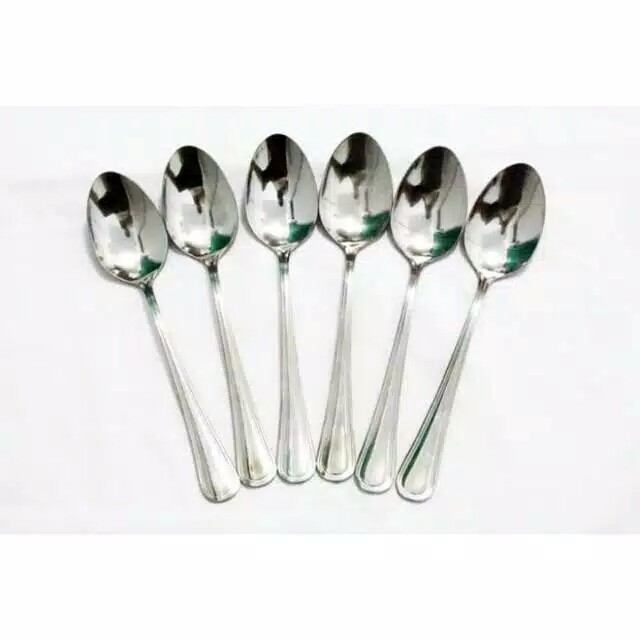 Jual Sendok Teh Merk Ganom Stainless Steel 1 pak isi 6 pcs | Shopee ...