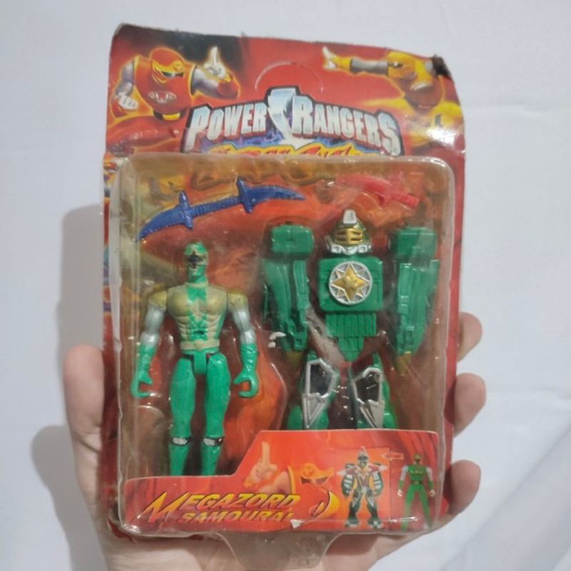 Jual Mainan Jadul Power Rangers Samurai Force Cyclone Megazord Figure ...