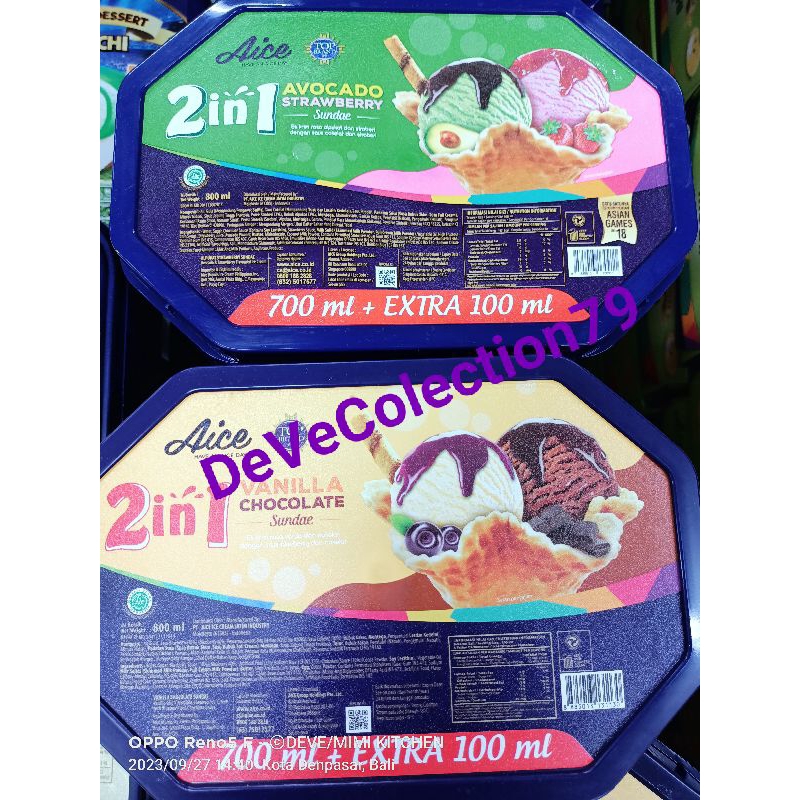 Jual ICE CREAM AICE SUNDAE 800ML | Shopee Indonesia
