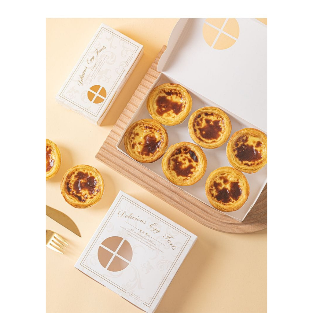 Jual KOTAK KUE LUCU / KOTAK EGG TART / BOX DESSERT BAHAN PREMIUM ISI ...