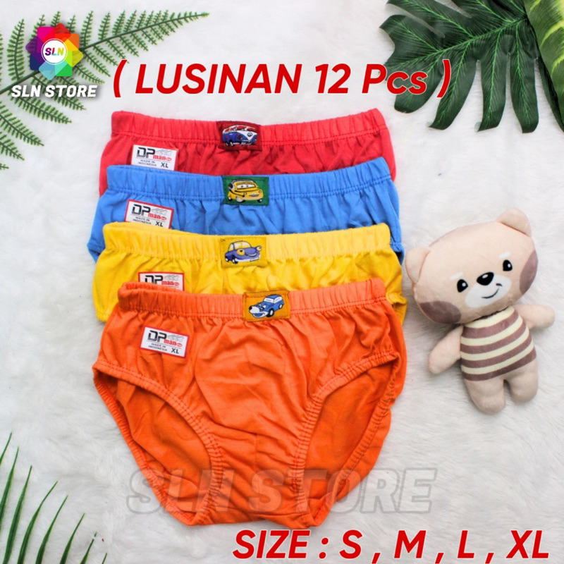 Jual (12 Pcs) CELANA DALAM ANAK COWOK MURAH HT-MAN CD LAKI LAKI LUCU ...