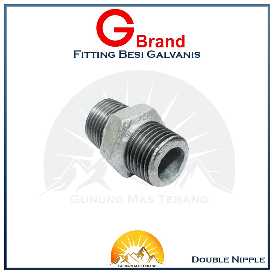 Jual Galunggung Double Nepple 1/2 " Fitting Besi Nipel Galvanis Dobel Nepel | Shopee Indonesia