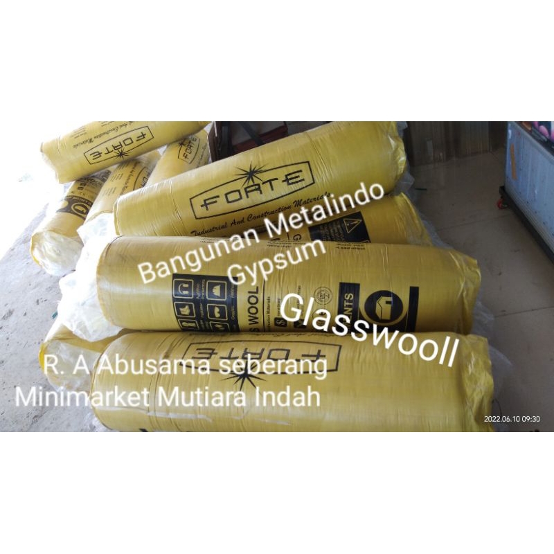 Jual Glasswool peredam panas atap ,gedung , peredam suara | Shopee ...