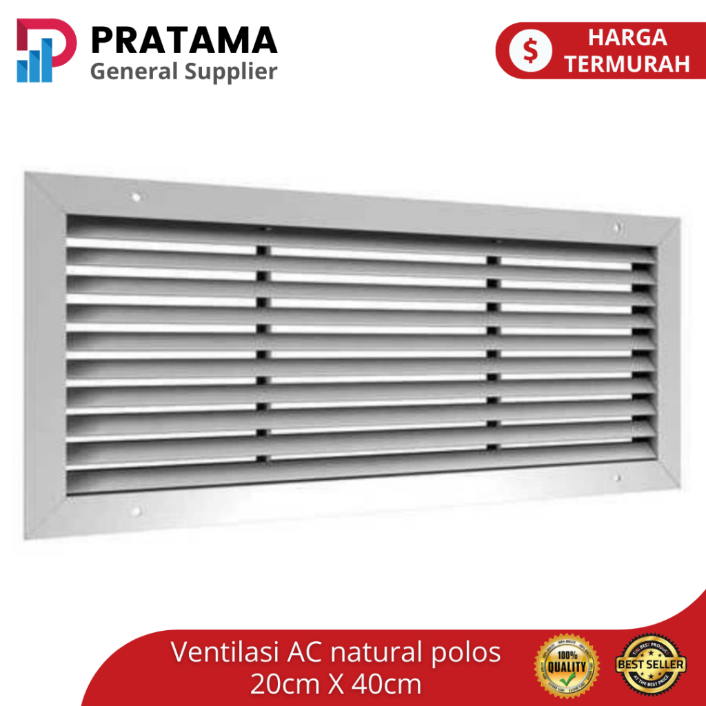Jual Return Air Grille 20cm X 40cm polos Ventilasi AC natural ...