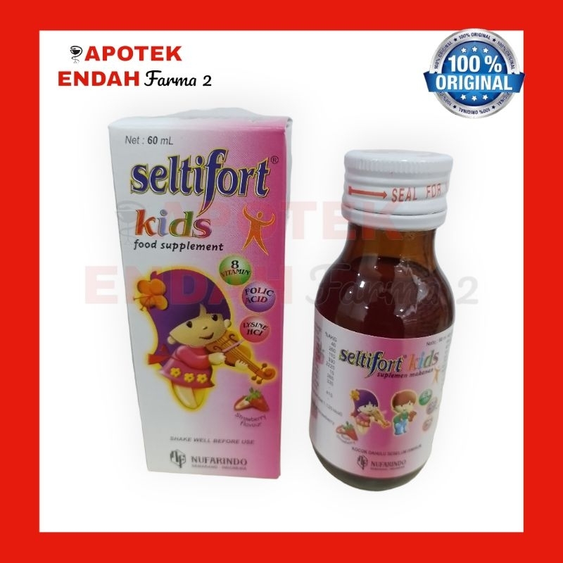 Jual SELTIFORT SIRUP 60ML STRAWBERRY vitamin anak | Shopee Indonesia