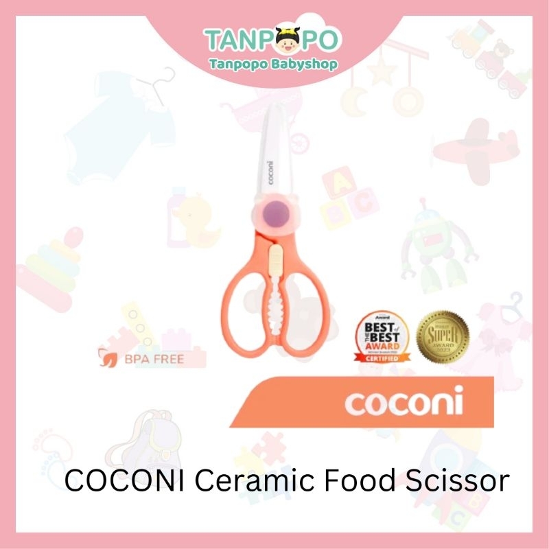 Jual COCONI Ceramic Food Scissor ( Gunting ) | Shopee Indonesia