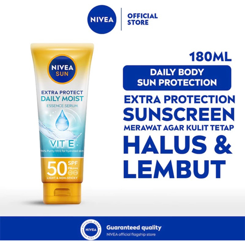 Jual NIVEA SUN Extra Protect Daily Moist Essence Serum SPF50 180m nivea ...