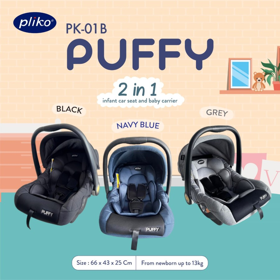 Jual Car Seat Pliko PK 01B Puffy Infant Carseat Kursi Mobil Bayi Baby ...