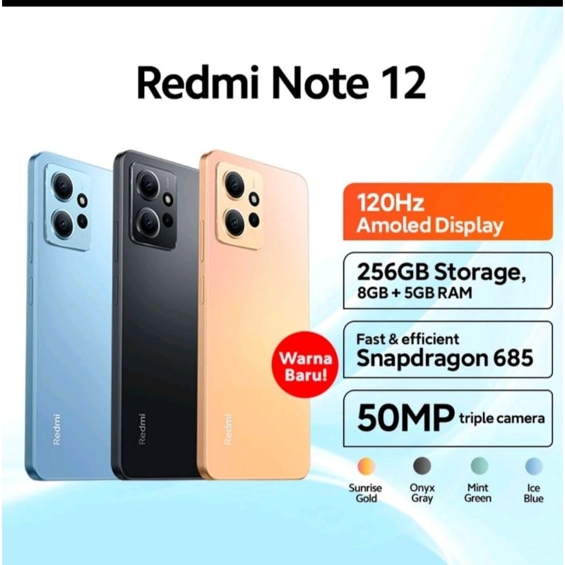 Jual Redmi note 12 8/256 gb | Shopee Indonesia