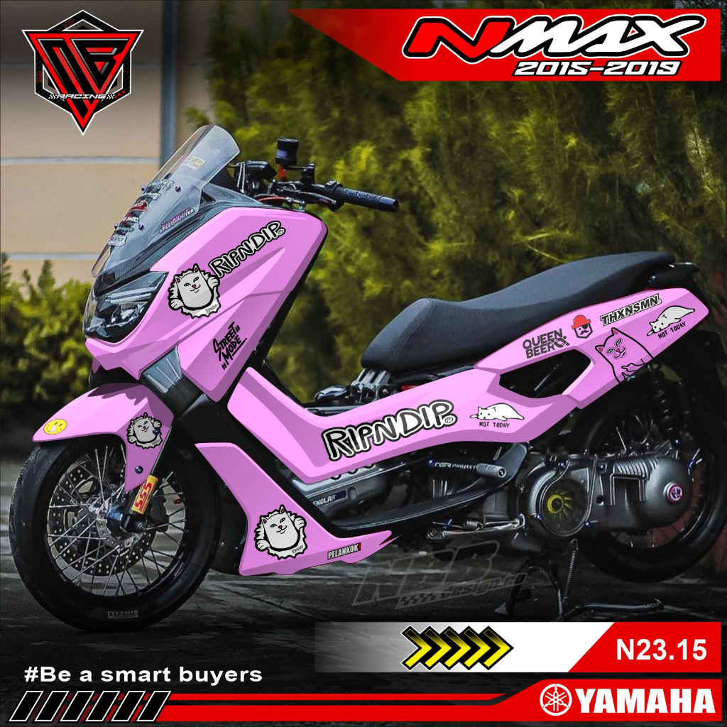 Jual Decal Sticker Yamaha Nmax Lama 2016 2017 2018 2019 Full Body FullBlok Desain RIPDHIP Simpel ...