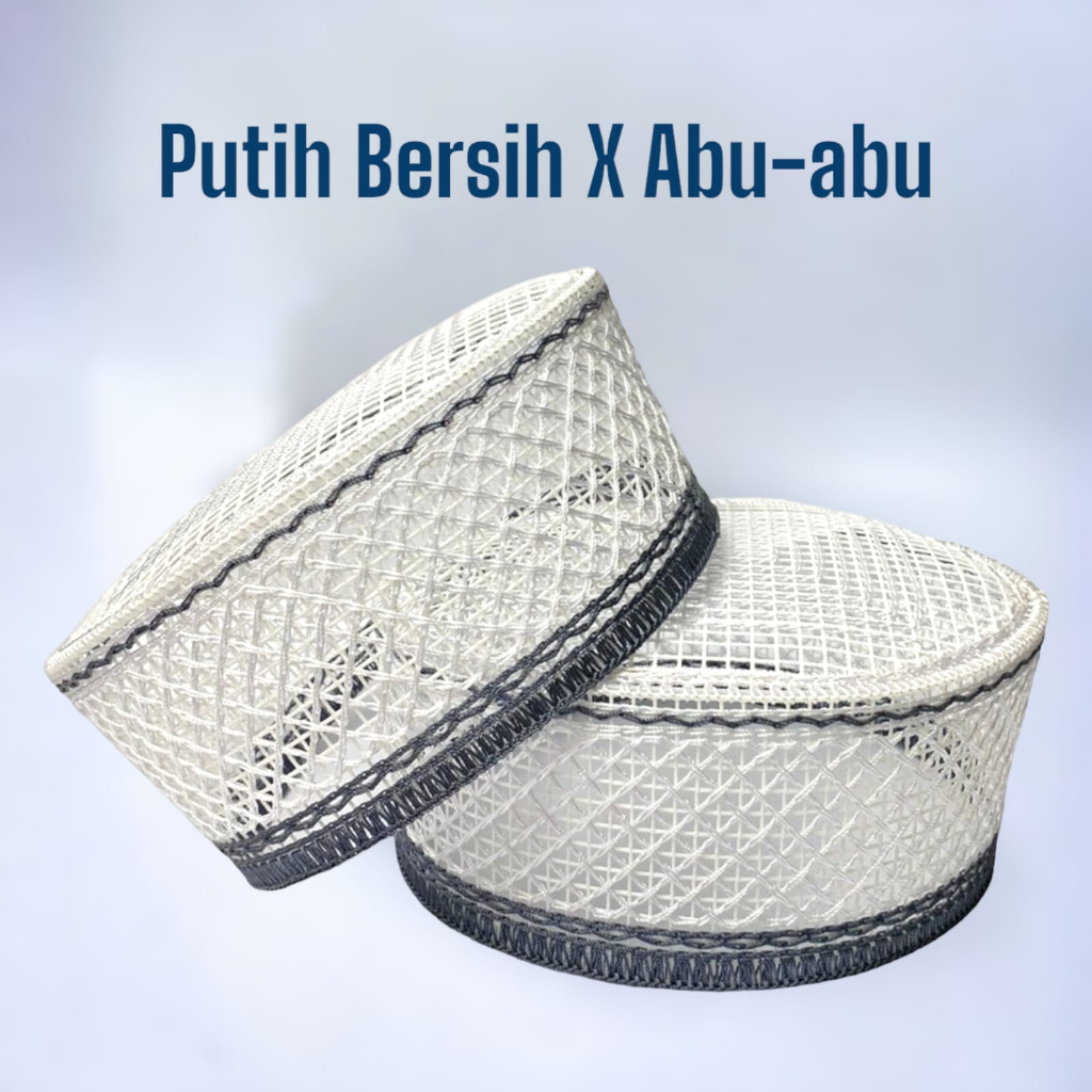 Jual PECI SONGKOK RAJUT MALAYSIA PUTIH / PECI KOPIAH RAJUT PUTIH GAYA ...