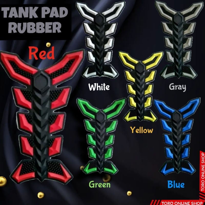 Jual universal tank pad aksesoris decal variasi pelindung tangki karet ...