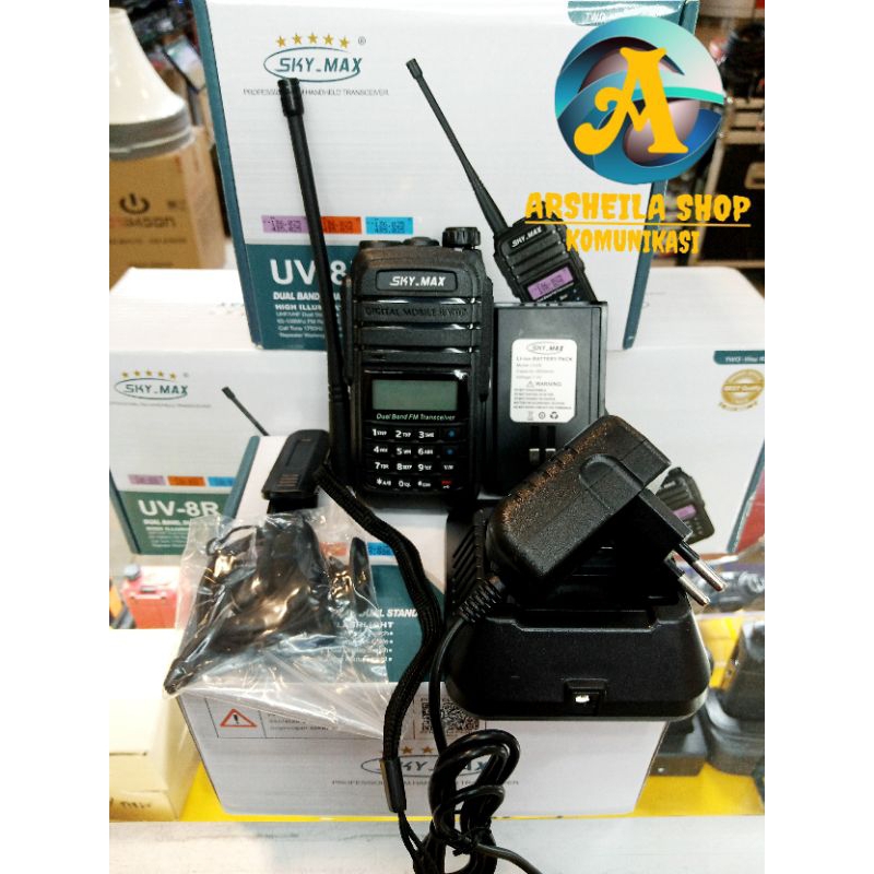 Jual Ht sky max uv 8r new dual band original | Shopee Indonesia