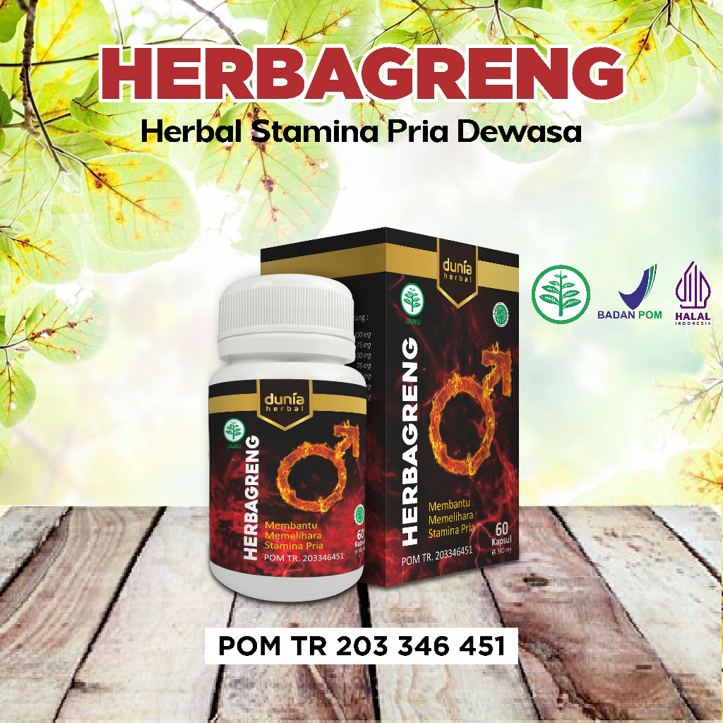 Jual Herbagreng Herbal Stamina Pria Dewasa Kapsul Purwoceng Pasak Bumi ...