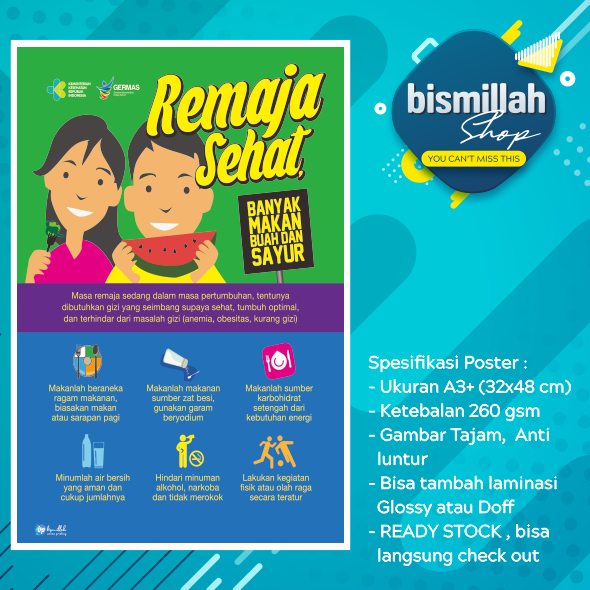 Jual Poster kesehatan Remaja sehat | Shopee Indonesia