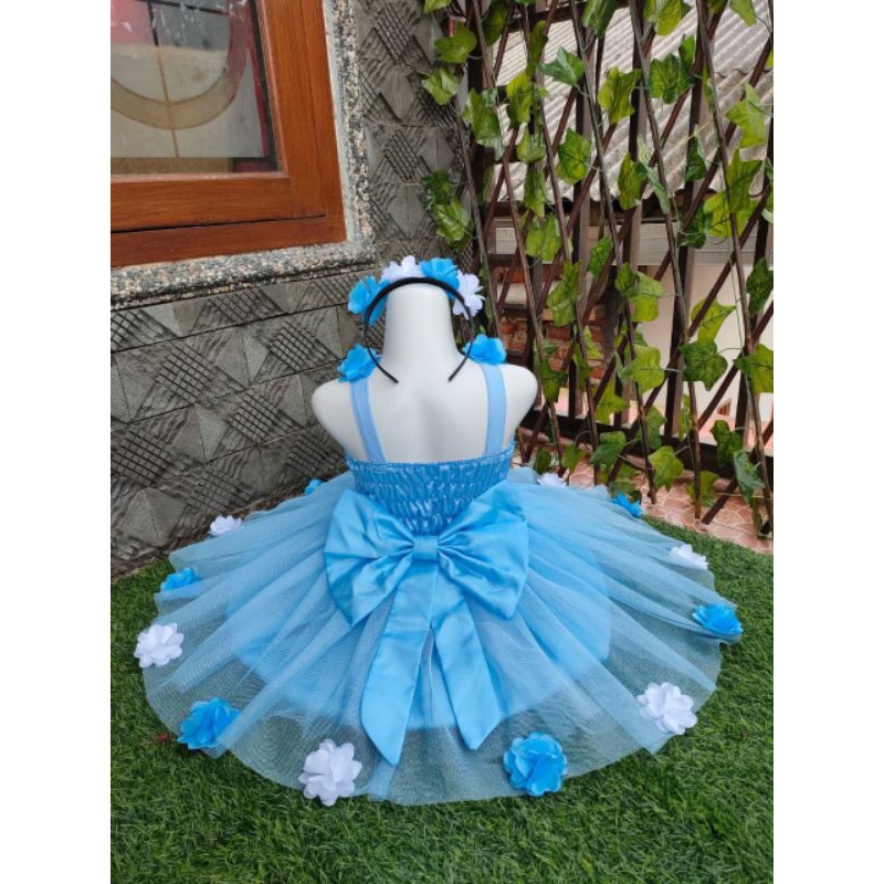 Jual (DRESSKIDS) LV DRESS ANAK FULL BUNGA CANTIK DRESS NATAL ANAK DRESS ...