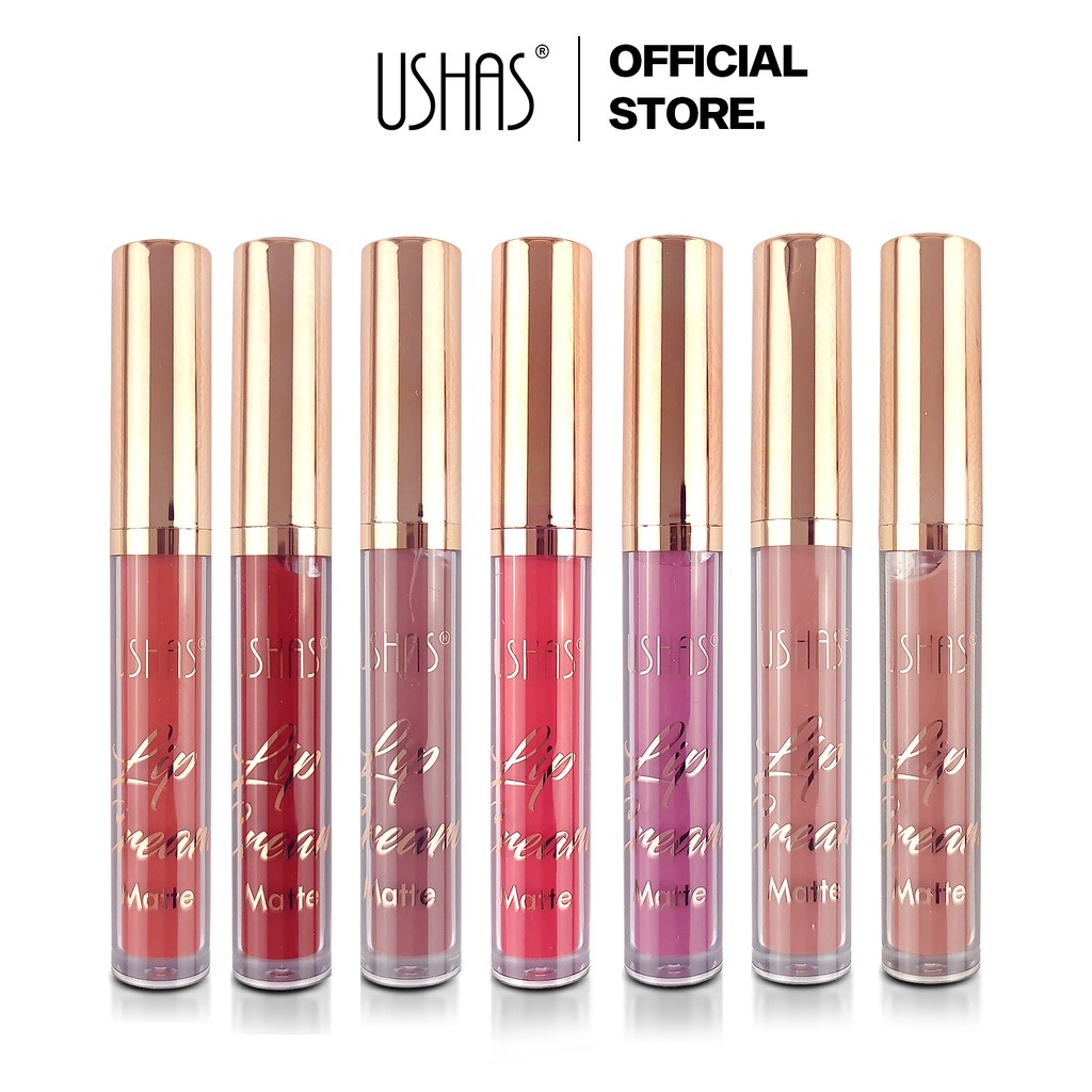 Jual LM1708 Ushas Lip Cream Matte 3 ml 12 Warna Lipstick Lipcream ...