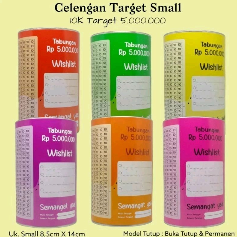 Jual Celengan Target 10k Target 5jt Celengan Target Murah Celengan ...