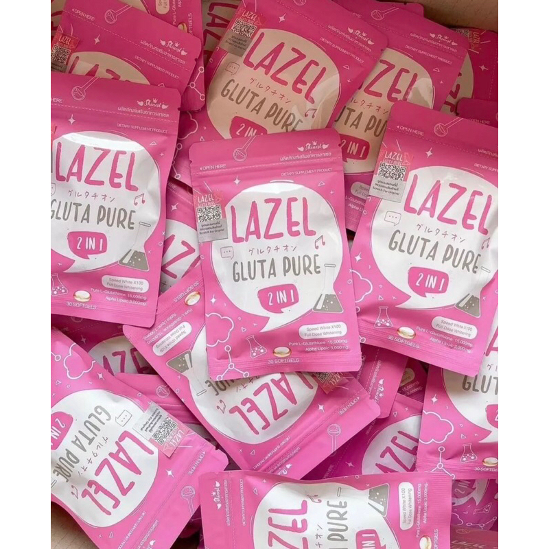 Jual (ADA BARCODE) LAZEL PURE GLUTA BY SKINEST SUPLEMEN PEMUTIH ...
