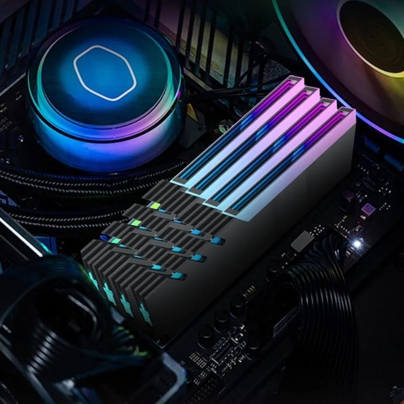 Jual BePatient ARGB RAM Heatsink DDR3 DDR4 DDR5 - infinity Lens (Mirip Gskill Trident Z ...