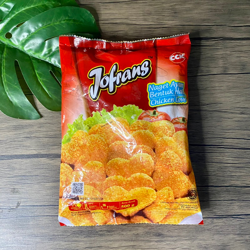 Jual Jofrans Chicken Nugget Love 500gr | Shopee Indonesia