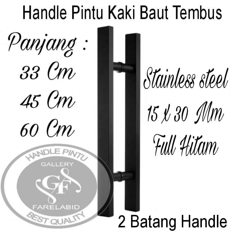 Jual Handle Pintu Kaki Baut Tembus 60 Cm Gagang Pintu Kaca 45 Cm ...