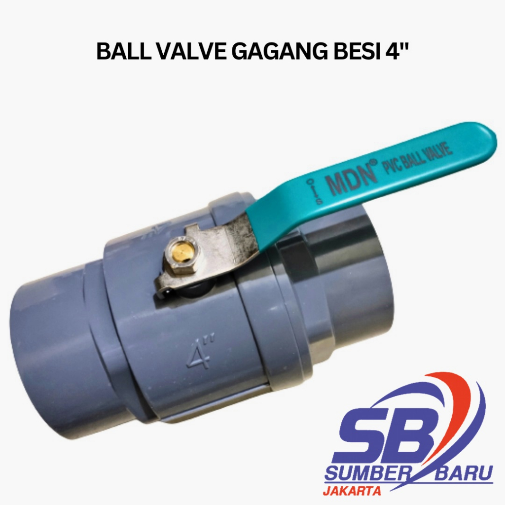 Jual MDN Ballvalve Ball Valve Stop Kran 4" Inchi PVC Polos gg STAINLESS ...