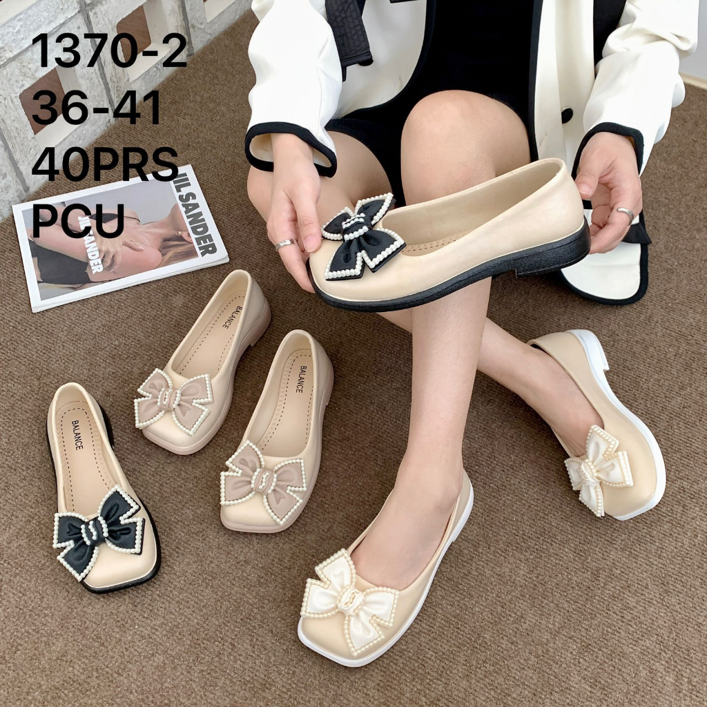 Jual * Sepatu Pita Fashion 1370-2 Wanita Flat Shoes Import premium ...