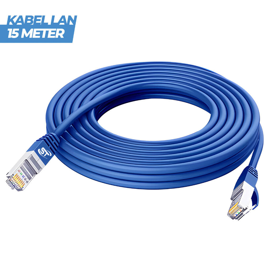 Jual Suksestech Kabel LAN FTP CAT5 Kabel UTP 15 Meter Pabrikan Hight ...