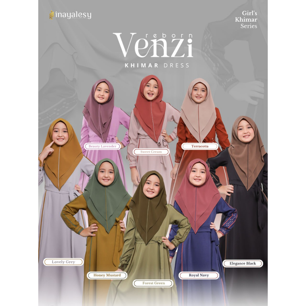 Jual Venzi Reborn Kids by Inayalesy (Note : Khimar Tidak Se Pendek Di ...