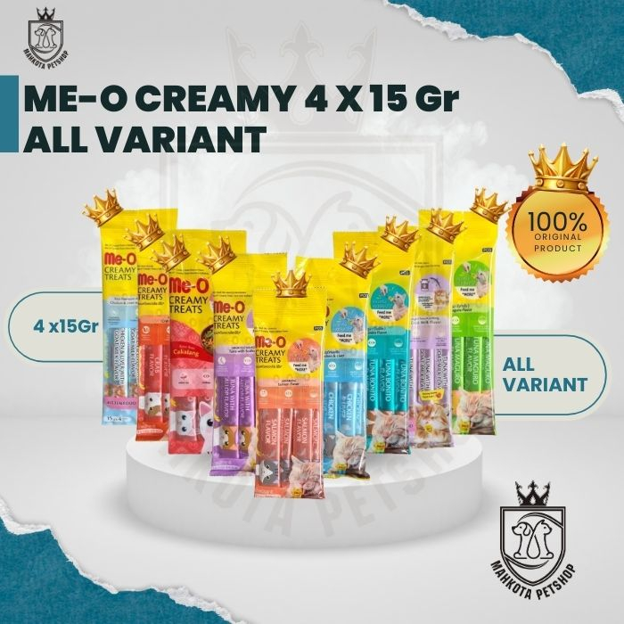 Jual Meo Creamy Meo Treats Snack Kucing All Varian 4x15gr | Shopee ...