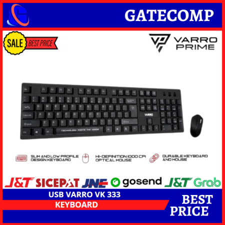 Jual KEYBORD MOUSE USB VARRO VK 333 | Shopee Indonesia