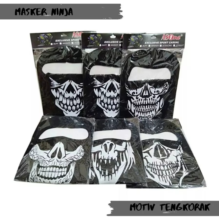 Jual Masker Baf Ninja Full Face Berkendara Balaclava Masker Baff Motor ...